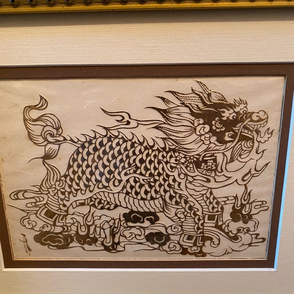 Wall Decor | Elegant Framed Dragon Wall Art | Poshmark